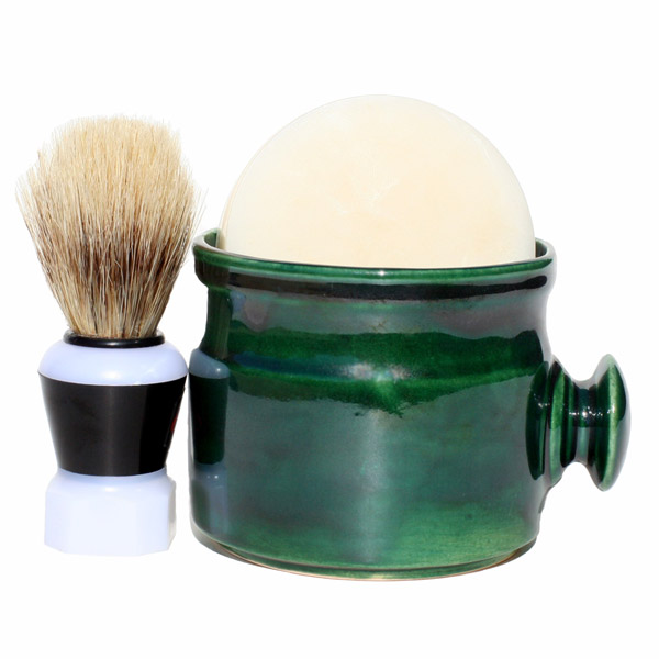 Wet shaving handmade soap mug shave brush